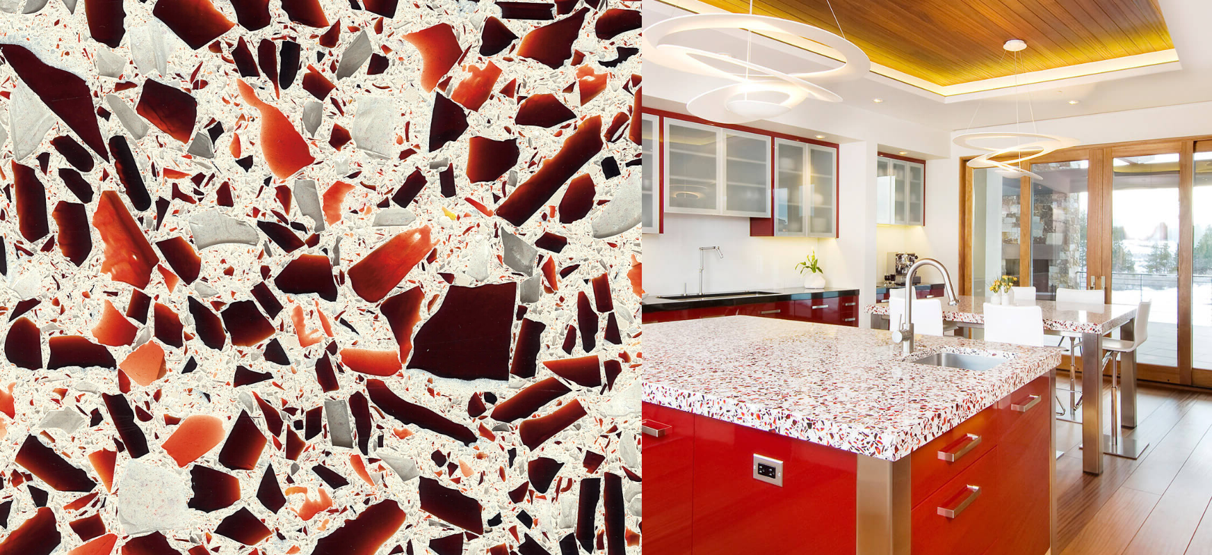 Recycled Glass for Countertops | Silex Interiors